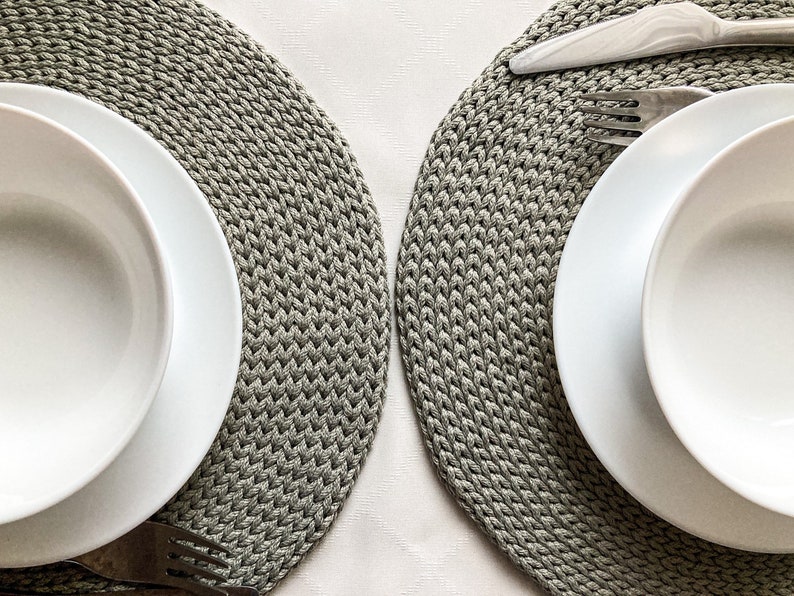 Boho Table Placemat, Crochet Bohemian Handmade, Home Decor, Kitchen and ...