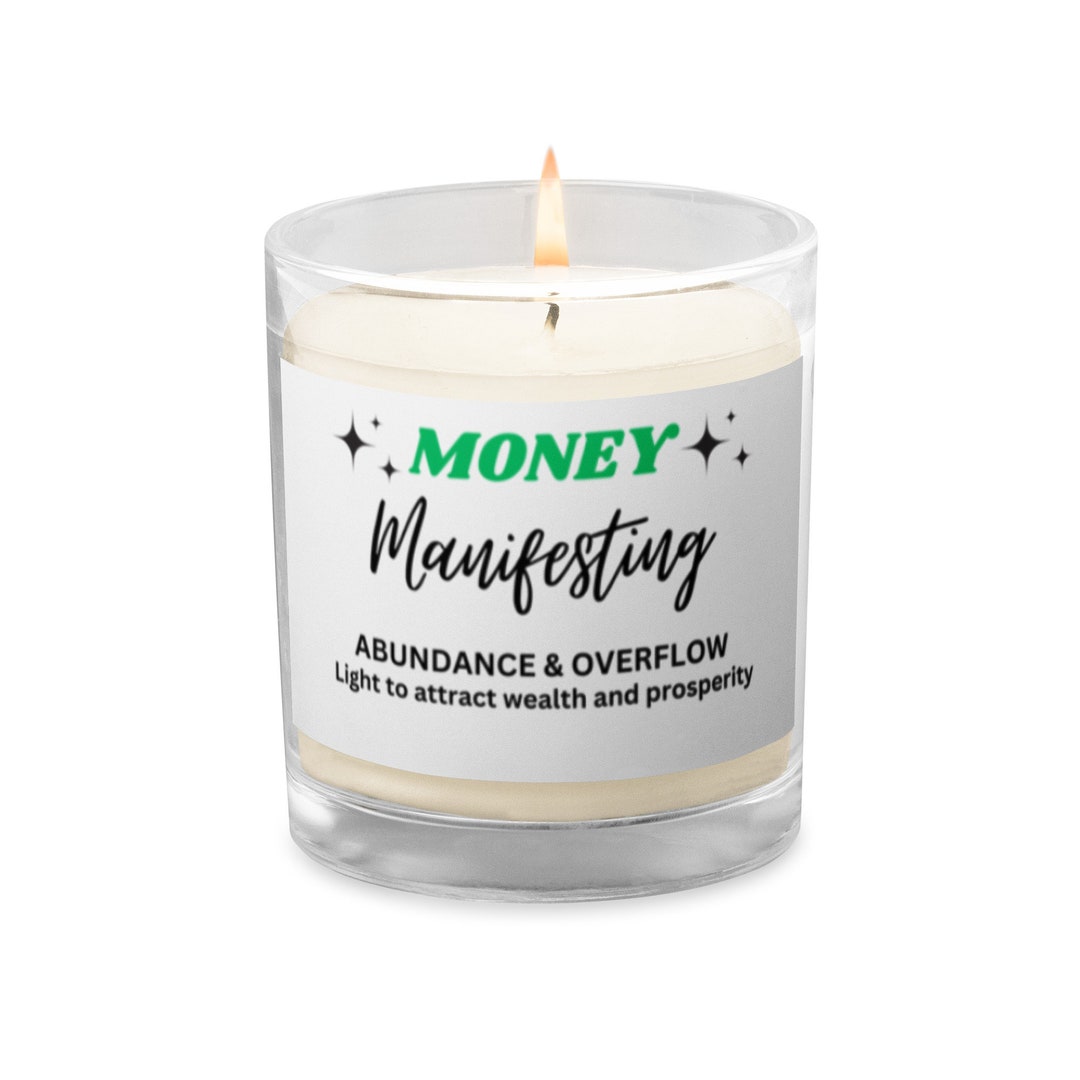 MONEY Manifestation Candle Ritual Candle, Spell Candle, Altar Candle ...