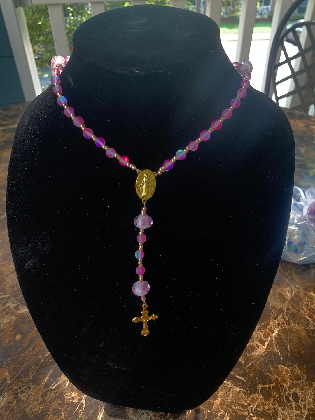 Homemade Traditional Bead Rosary - Etsy