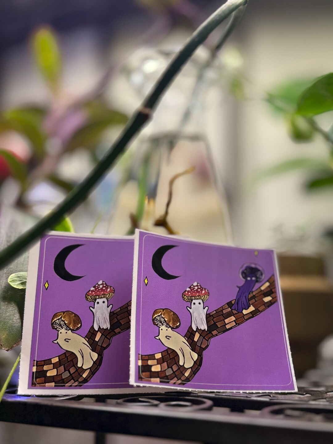 Boo Shroom Art Sticker - Etsy