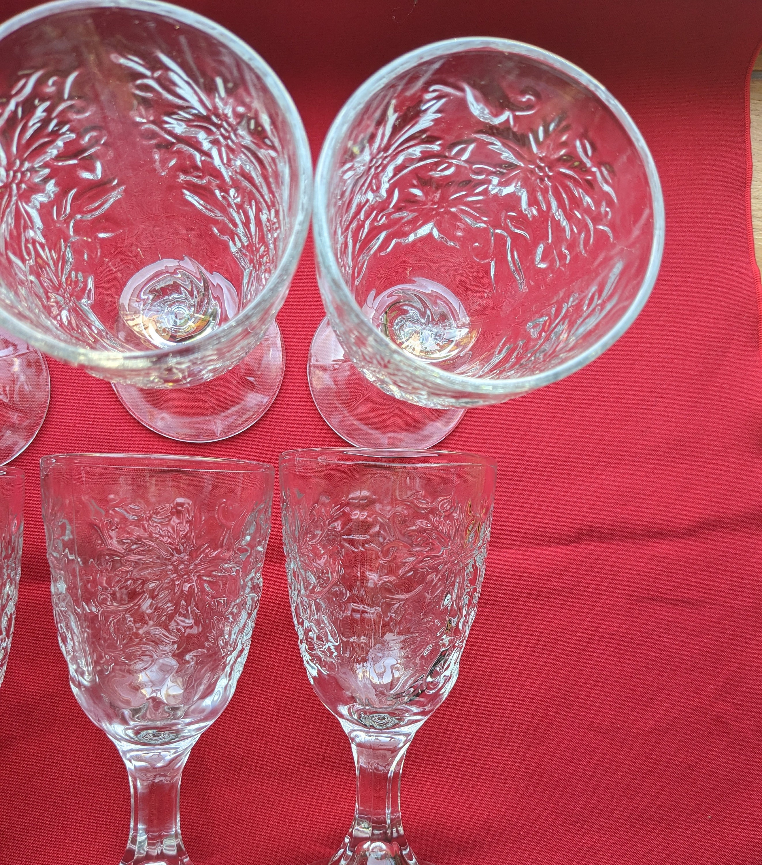 Princess House Crystal Fantasia Crystal 6oz Wine Glasses - Etsy