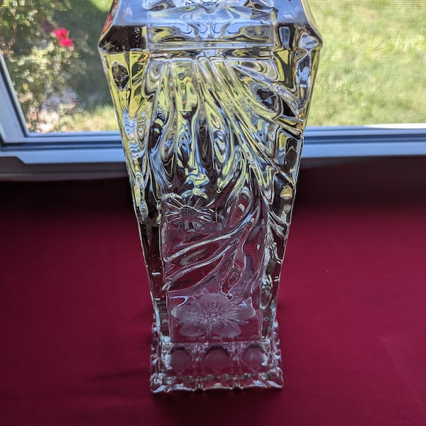 Square Crystal Vase - Etsy