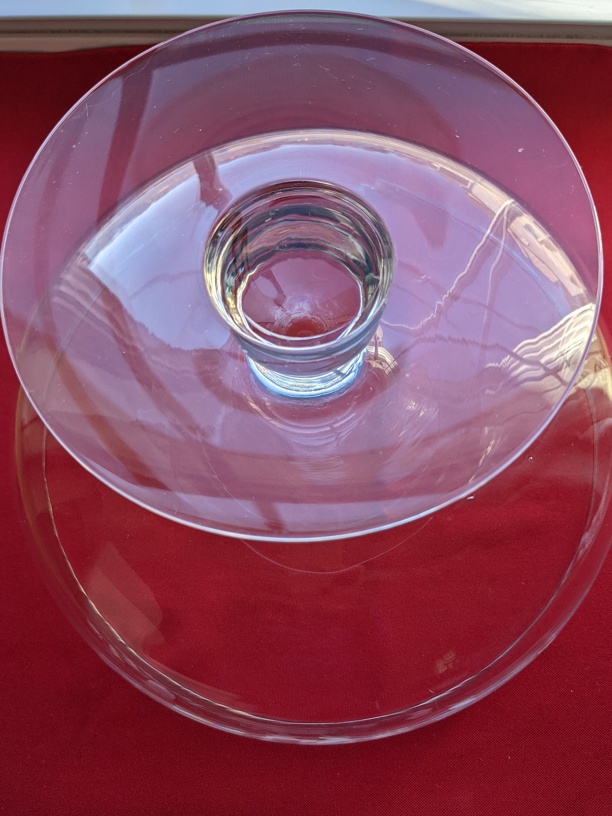 Princess House Crystal Heritage Crystal Compote Bowl/ Centerpiece Bowl ...