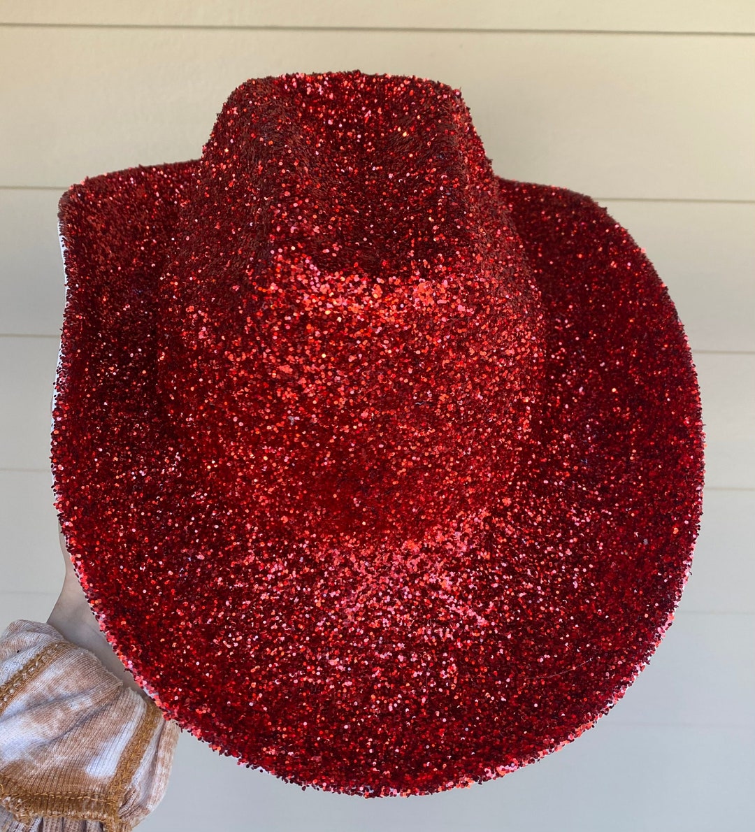 Red Glitter Cowboy Hat - Etsy