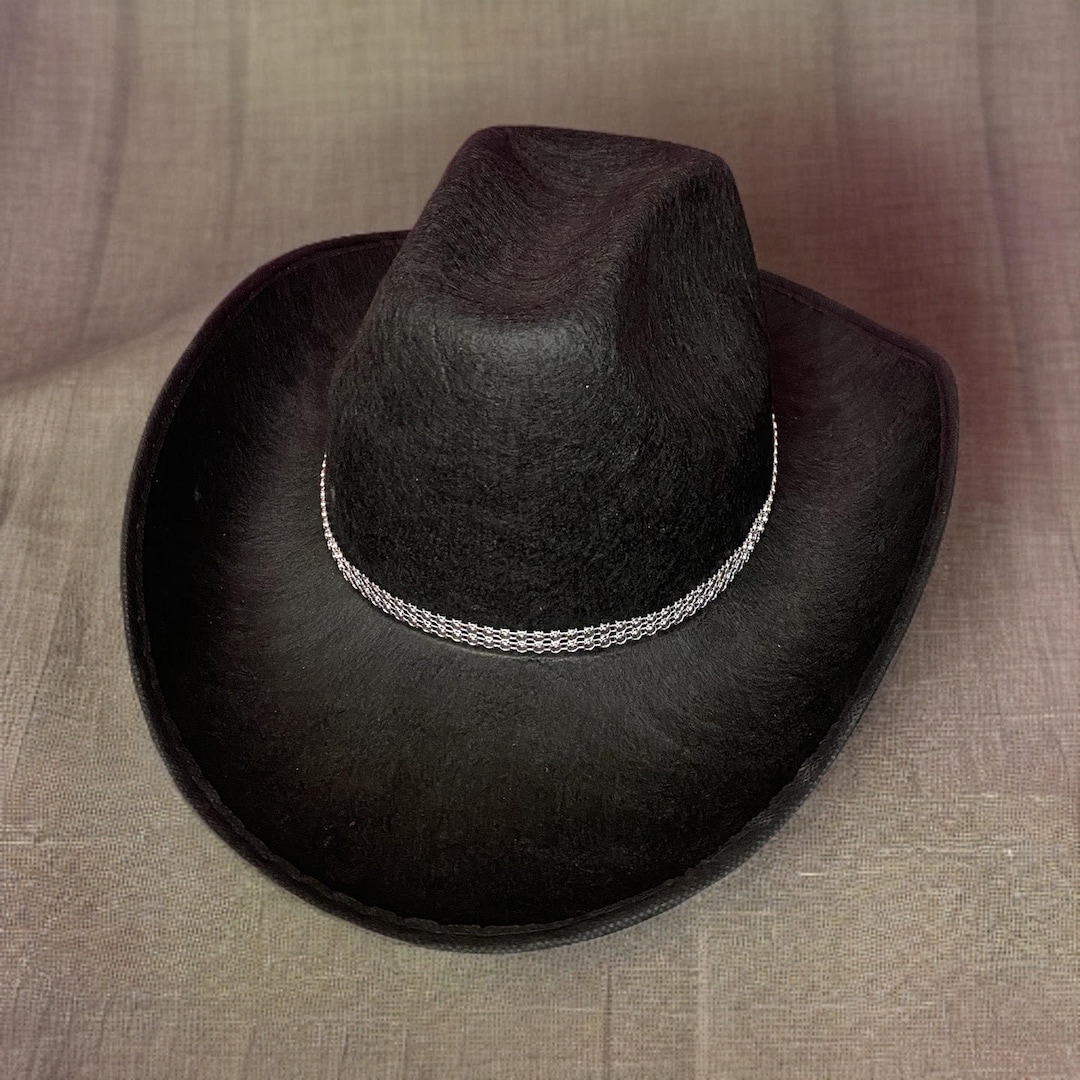 Black Rhinestone Cowboy Hat - Etsy