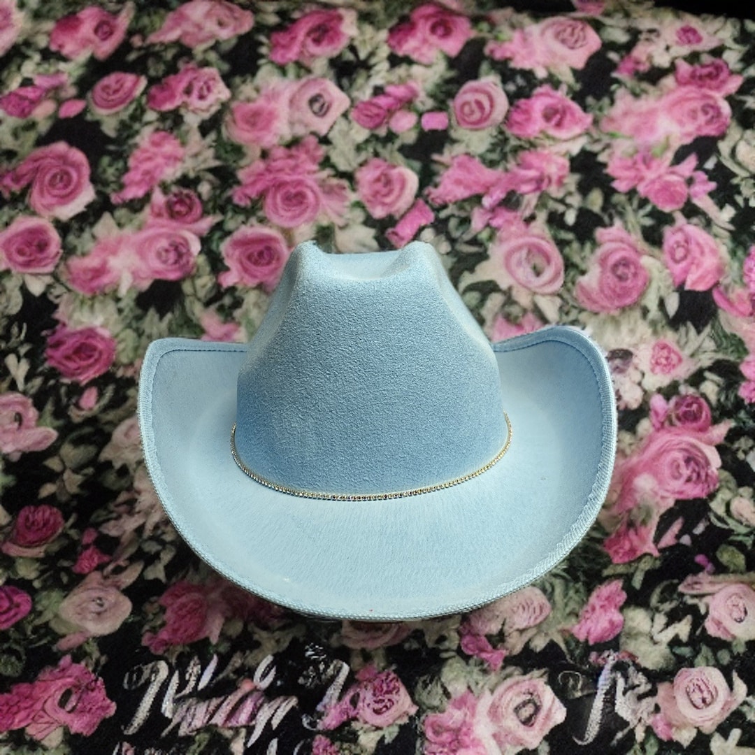 Light Blue Cowboy Hat - Etsy