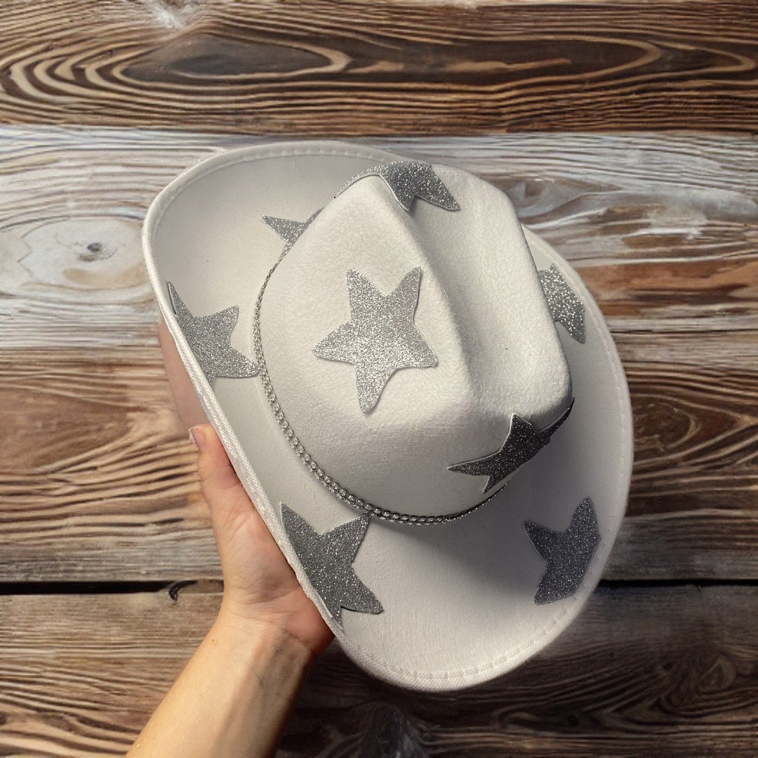 Silver Star Cowboy Hat - Etsy