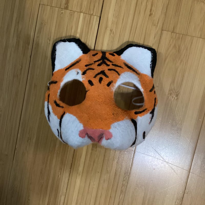 Tiger Therian Mask - Etsy
