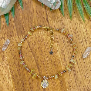 Crystal Anklets, Crystal Beaded Anklets, Beaded Anklet, Celestial ...