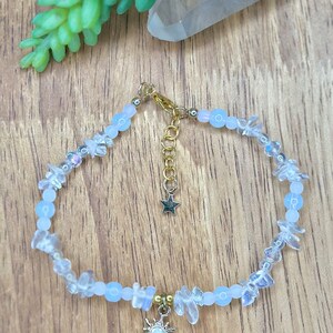 Crystal Anklets, Crystal Beaded Anklets, Beaded Anklet, Celestial ...