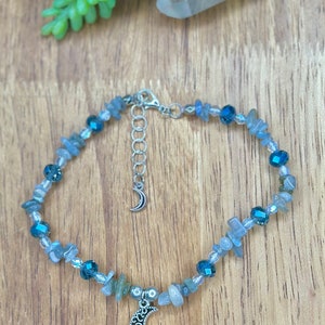 Crystal Anklets, Crystal Beaded Anklets, Beaded Anklet, Celestial ...