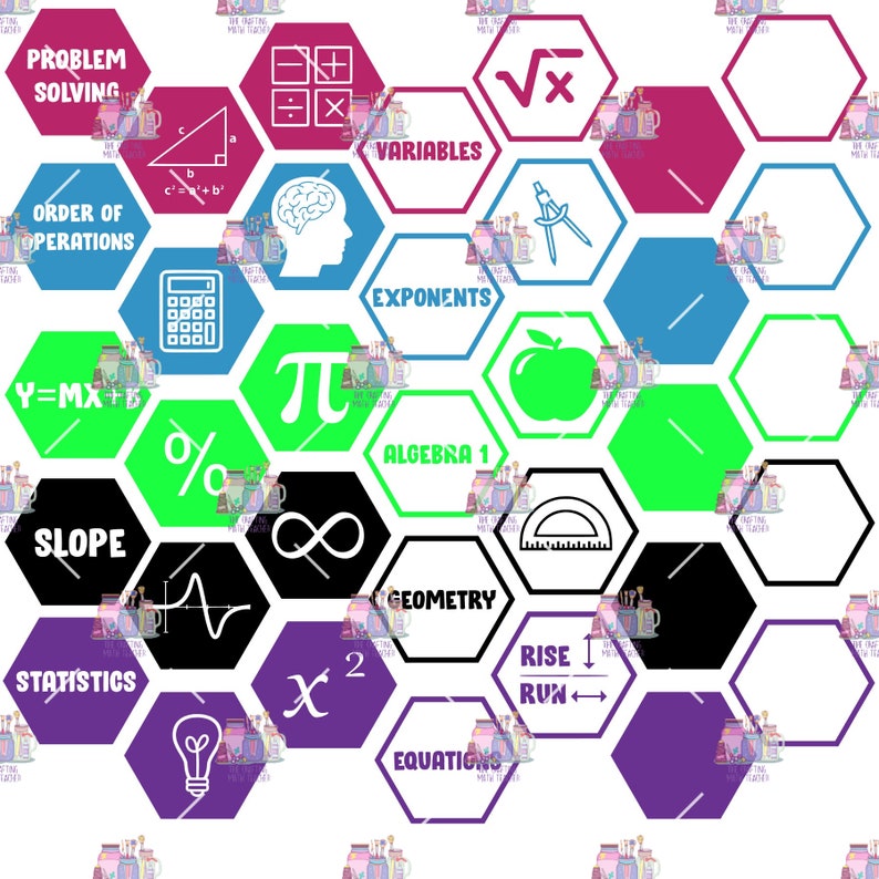 Math Window Decals - Etsy