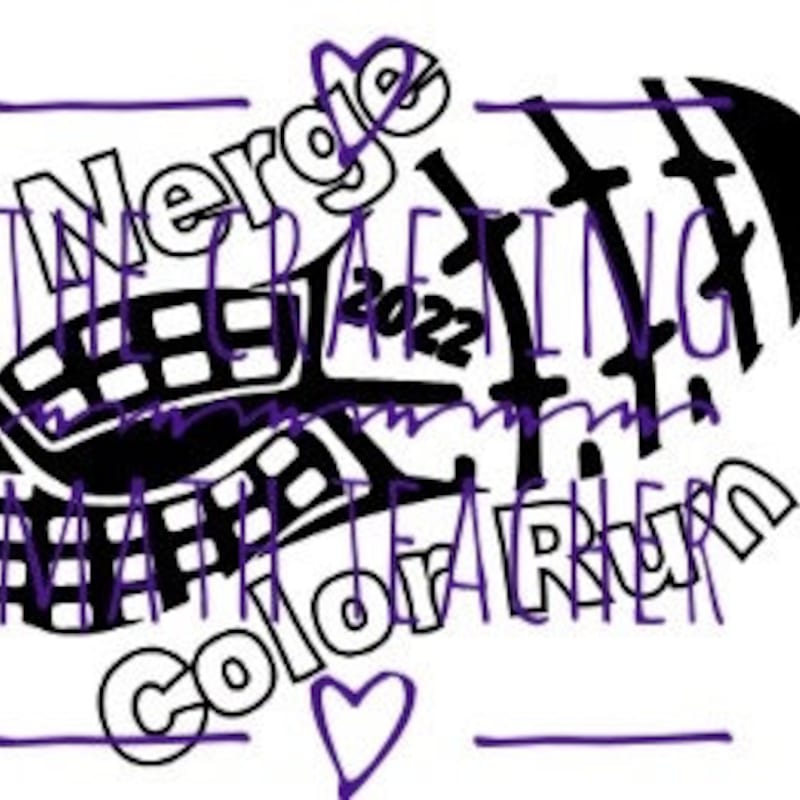 Color Run Svg - Etsy