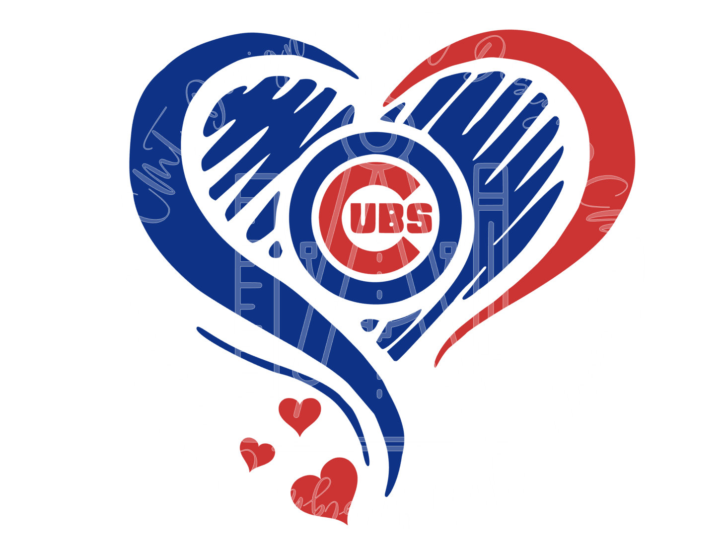 Chicago Cubs Heart Etsy