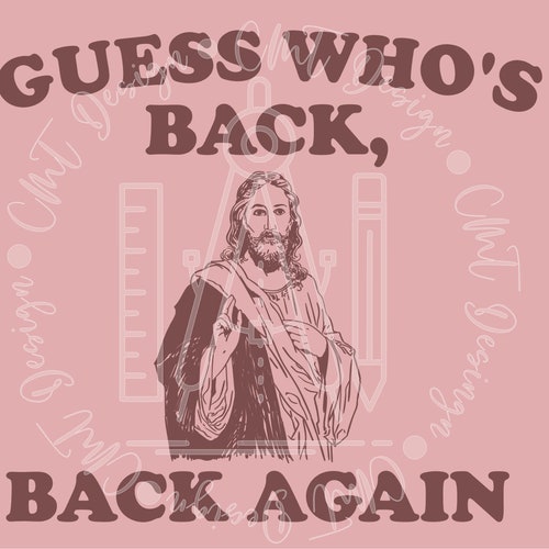 Guess Who's Back Back Again - Etsy