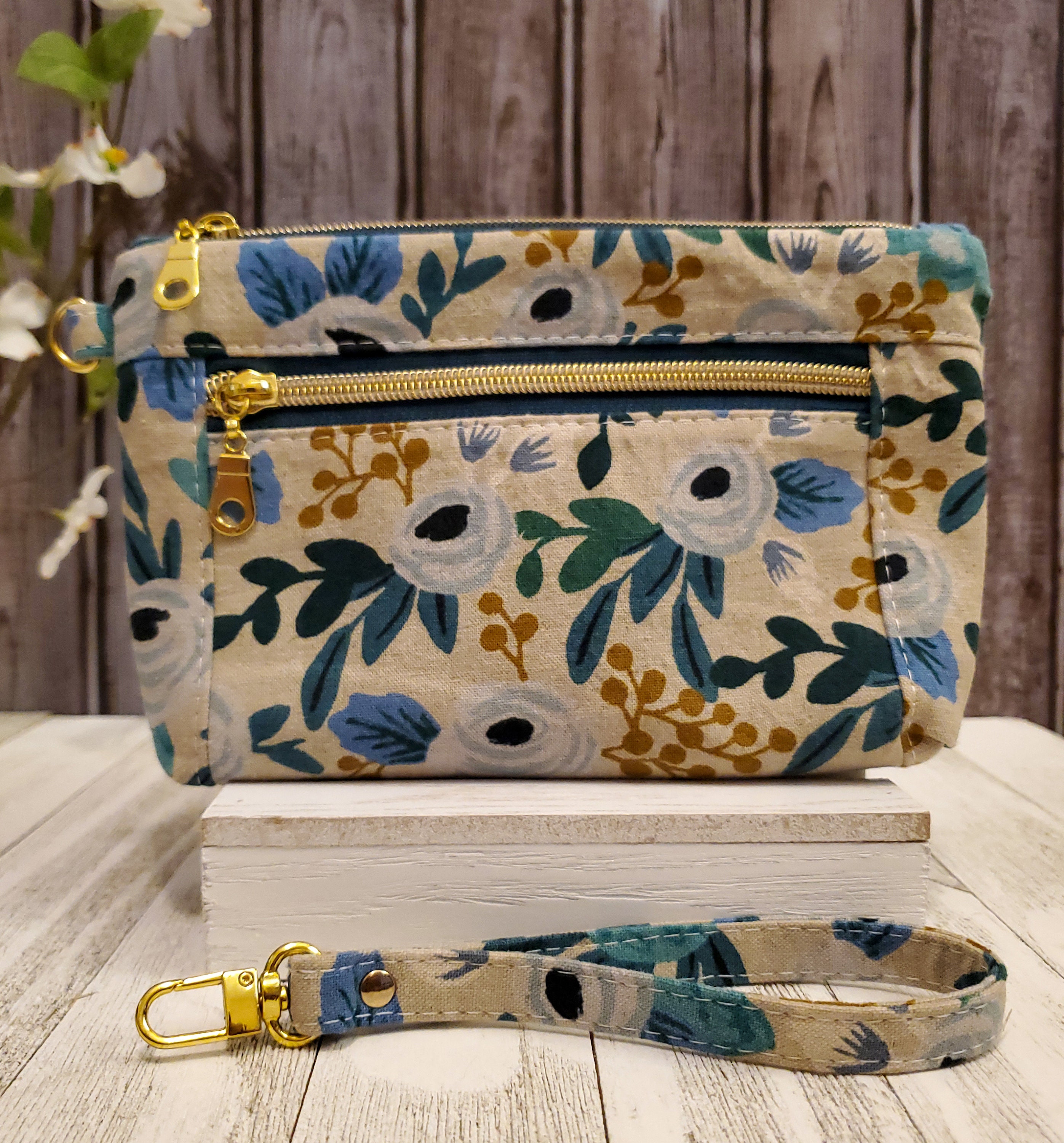 Floral Wristlet, Devon Pouch, Garden Party - Etsy