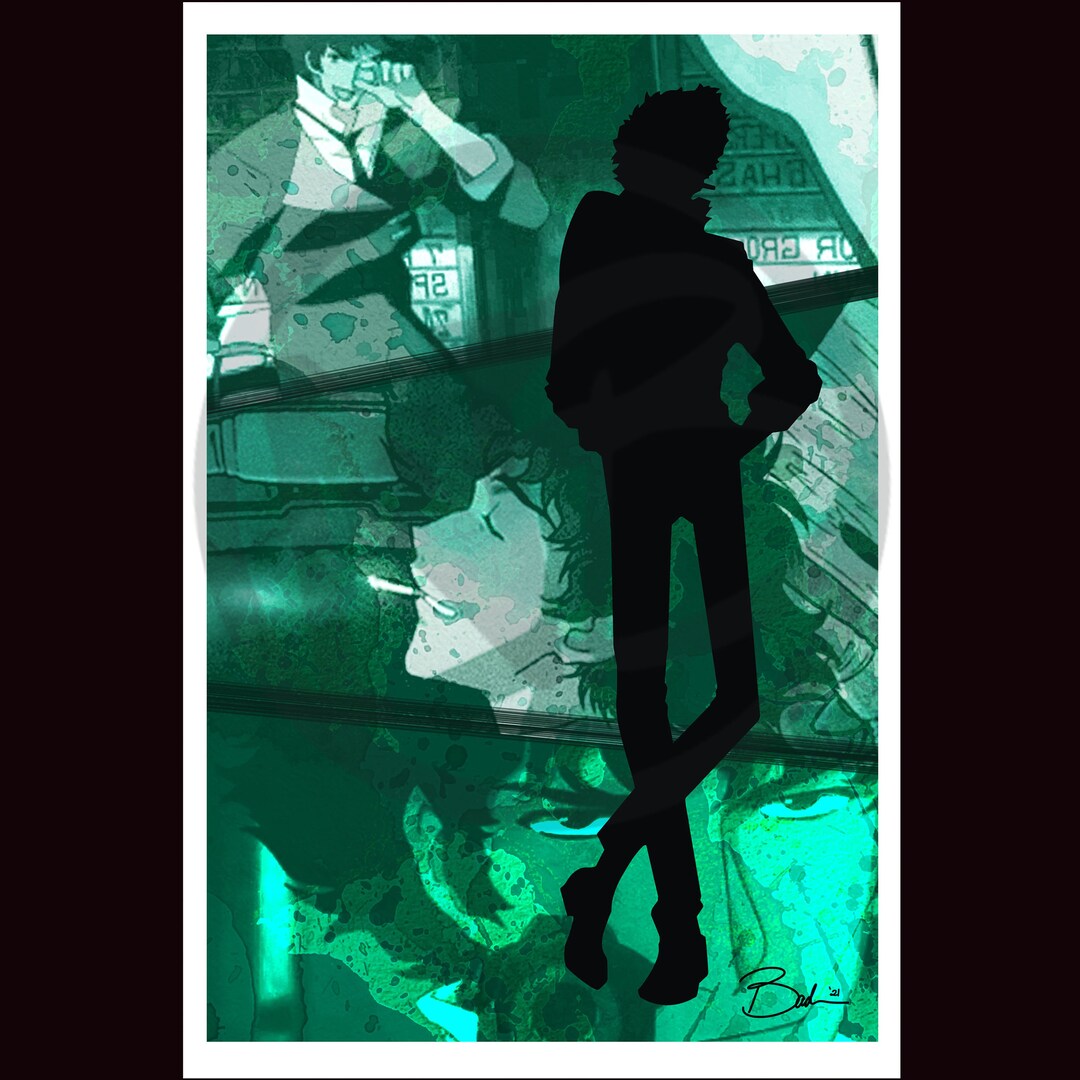 Fancy Spike Spiegel Digital Print - Etsy