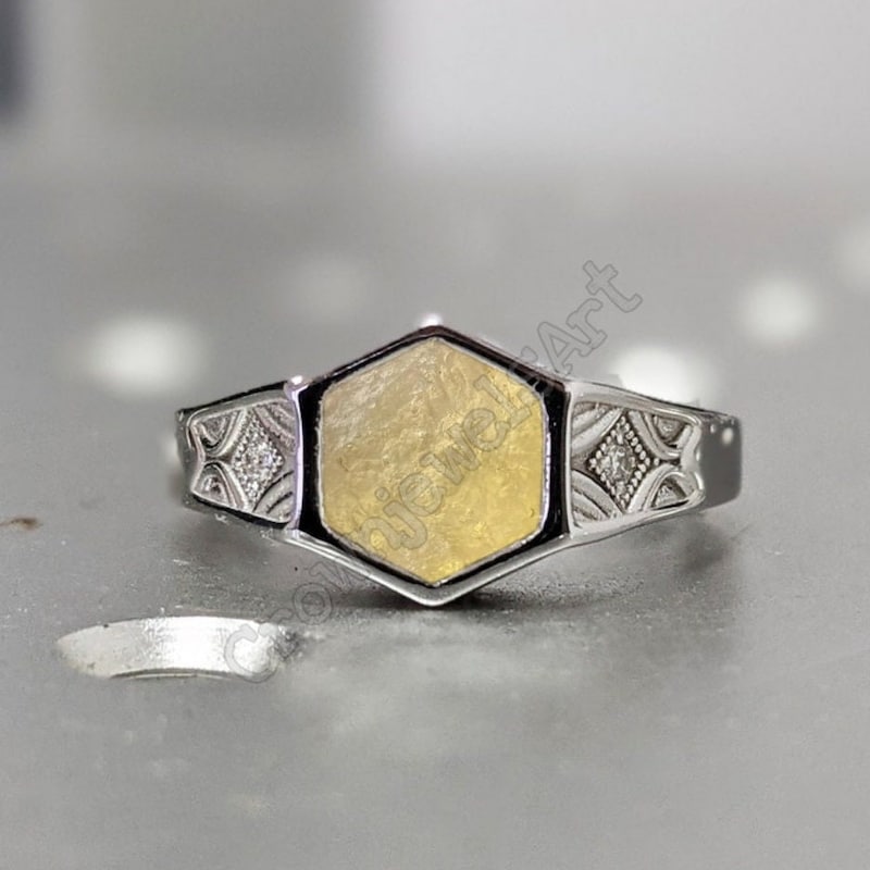 Libyan Desert Glass Ring - Etsy