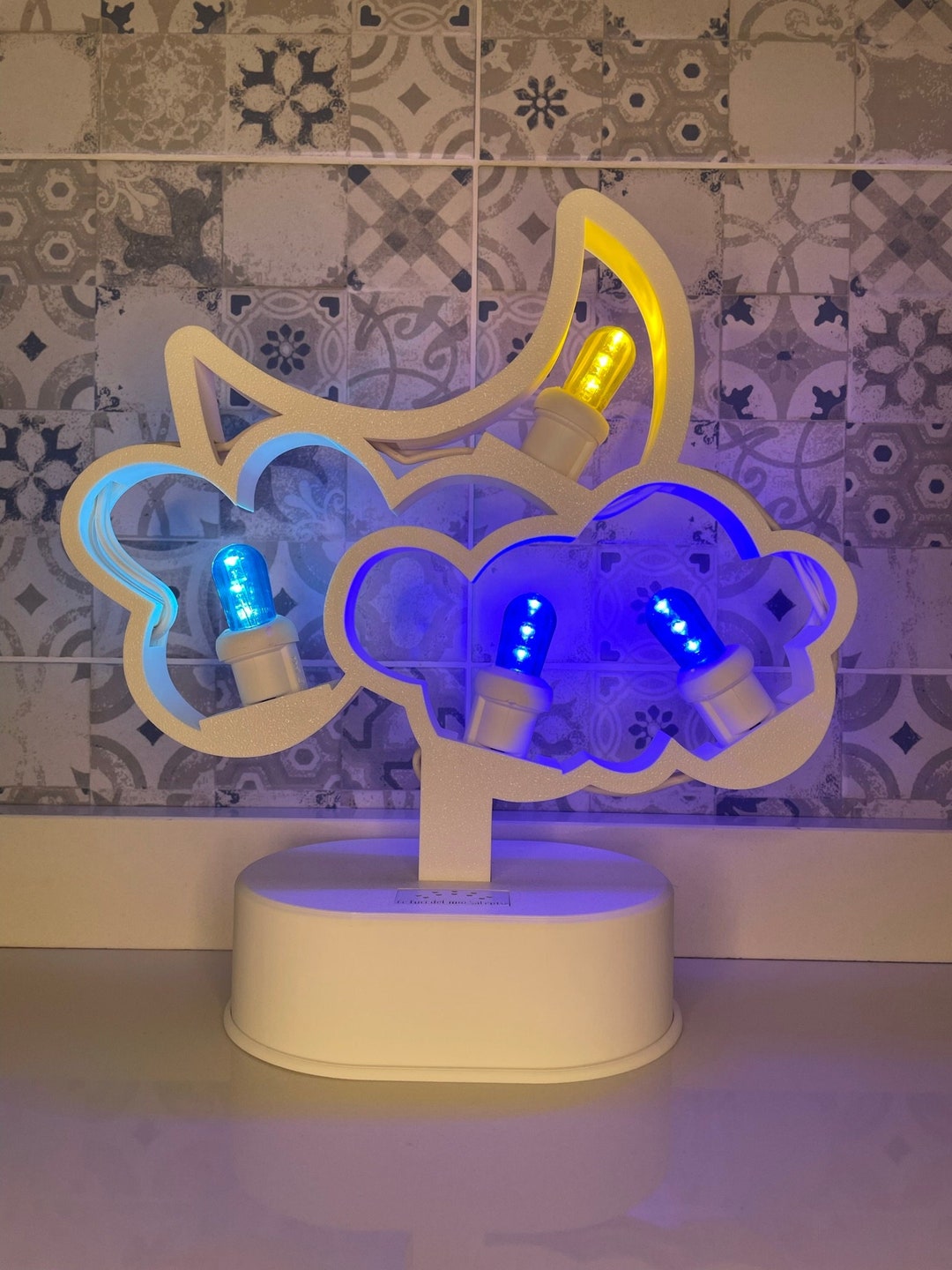 Luminaria With Rechargeable Battery in 3D Printing Clouds With Moon the ...
