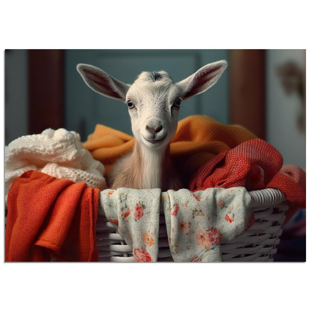 Goat Wall Art, Rustic Farmhouse Decor, Farm Photography, Laundry Room ...