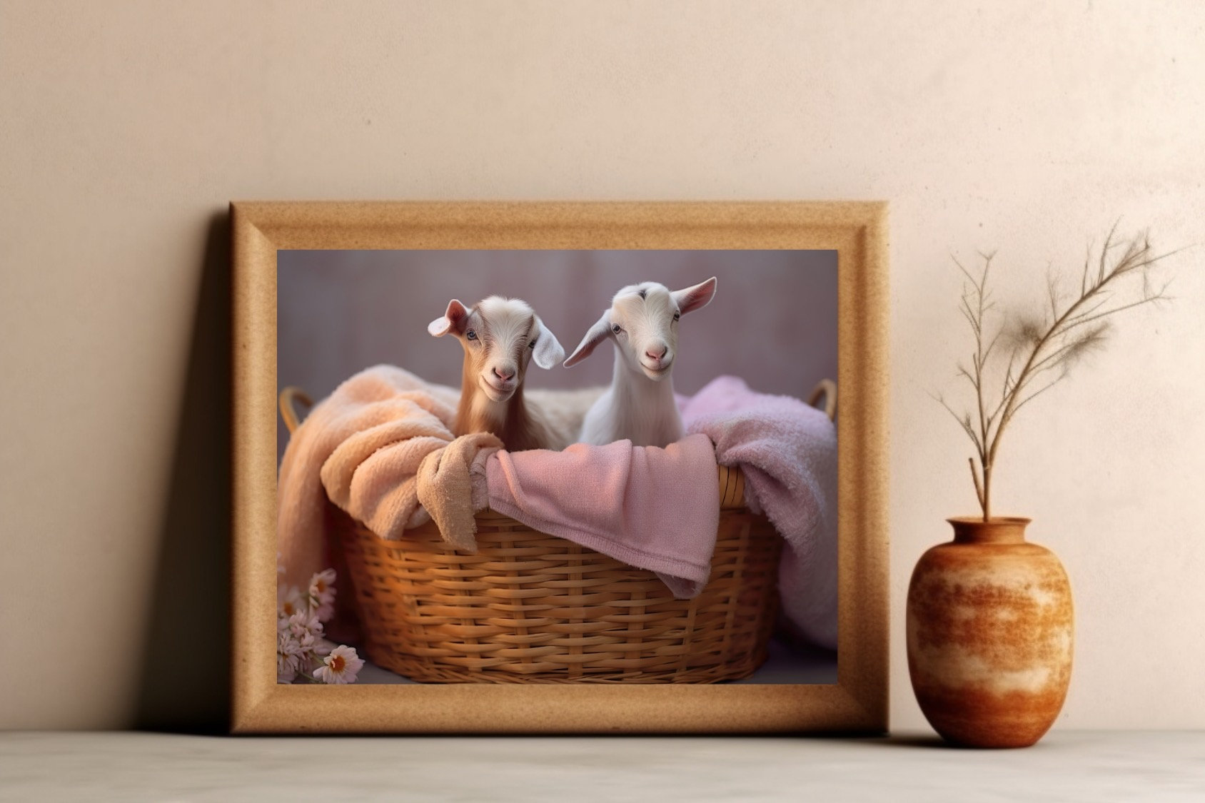 Baby Goat Wall Art, Farmhouse Rustic Decor, Farm Photography, Goat ...