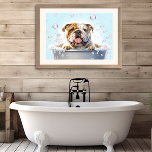 Bulldog Wall Art, Gift for Bulldog Lovers, Pet Portrait, Bulldog ...