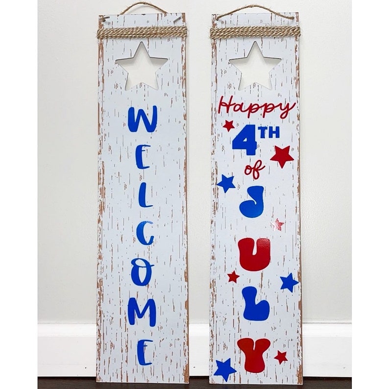 Fourth of July Signs, Independence Day Signs, Wall Signs, Hanging Signs ...