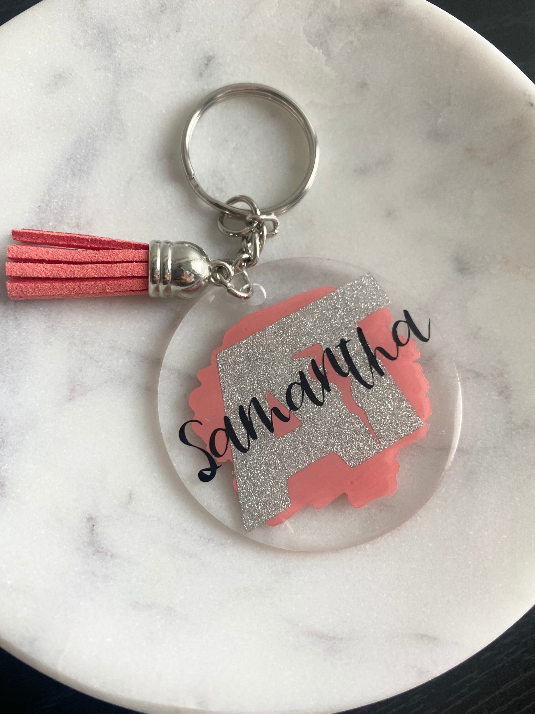 Personalized Acrylic Keychains, Monogram Keychains, Name Keychains ...