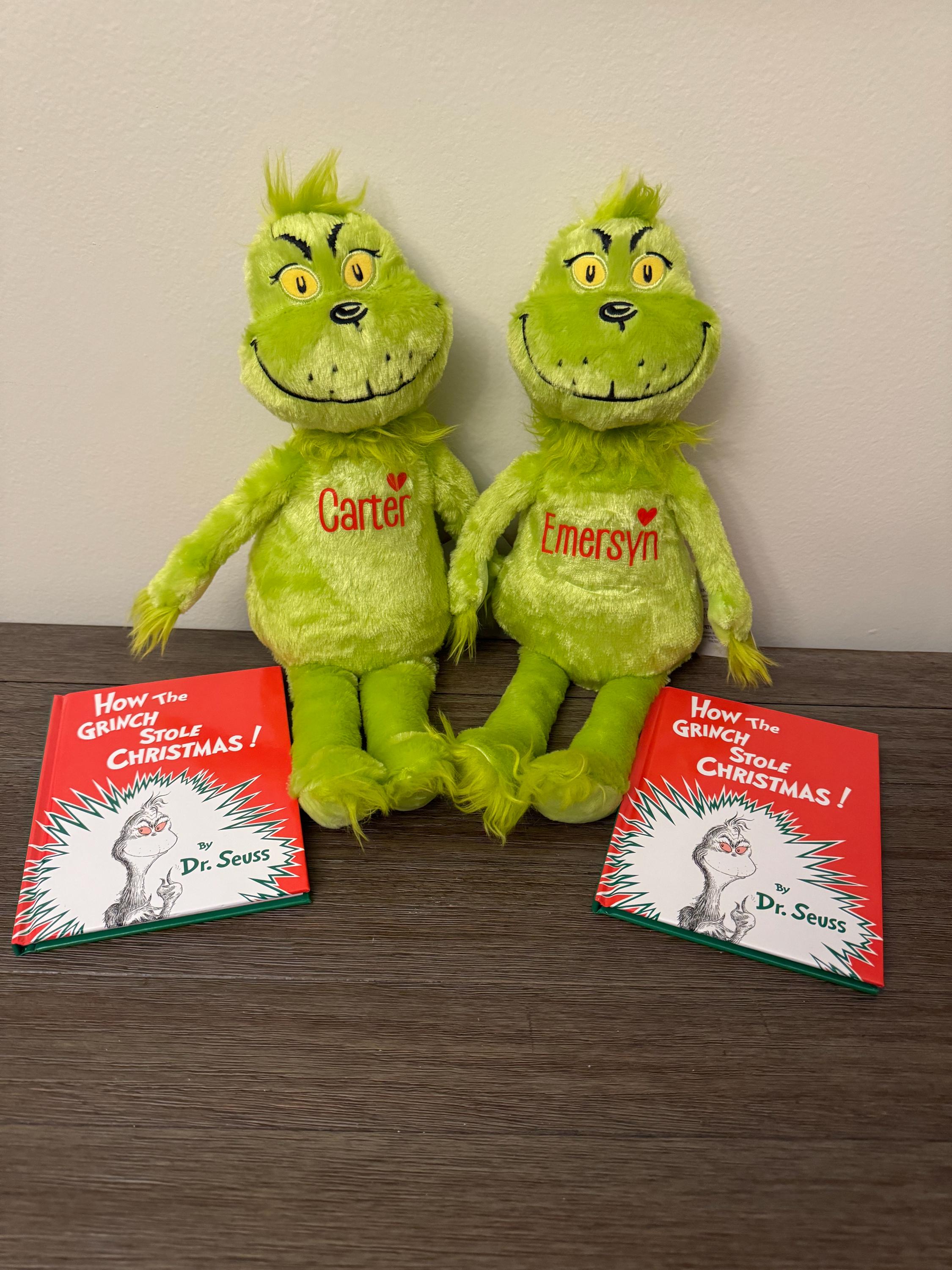 Grinch Bundle, Plush and Book, Mr.grinch, Personalized Grinch Gifts ...