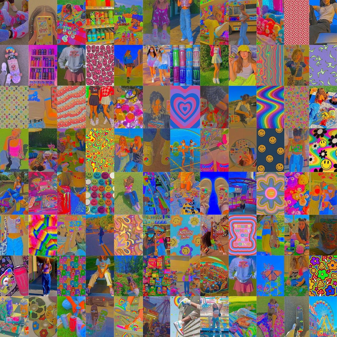 Indie Aesthetic Kit, Indie Kid Collage, Indie Room Decor, Indie Collage ...
