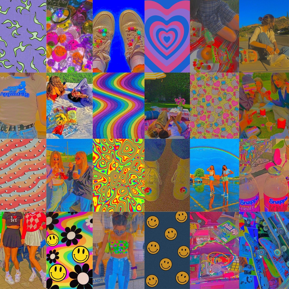 Indie Aesthetic Kit, Indie Kid Collage, Indie Room Decor, Indie Collage ...