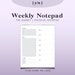 Weekly Prioritizing Notepad, Letter Sized, 50 Sheets, Productivity Time ...