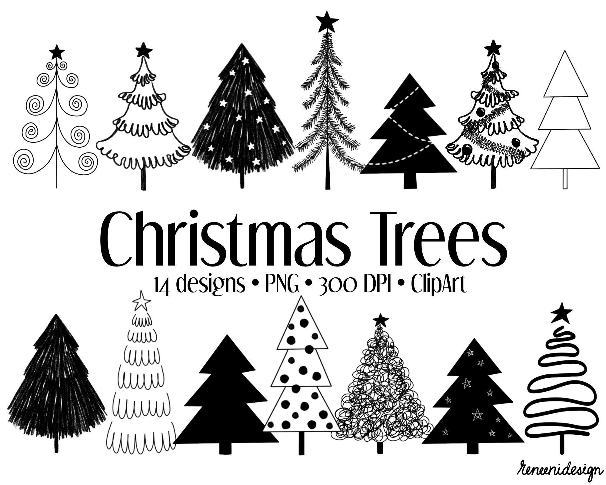 Clipart Christmas Tree Shaped