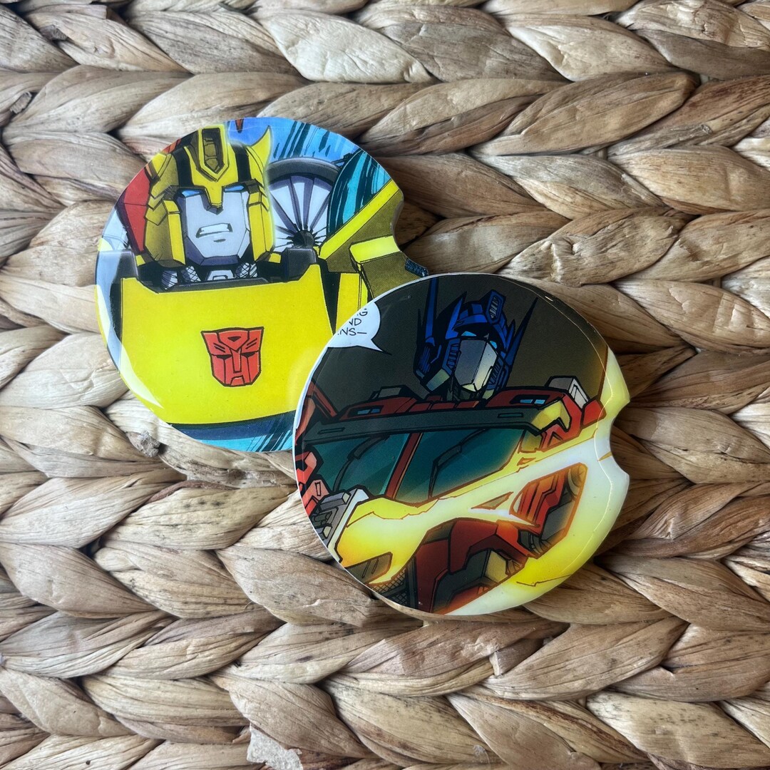 Transformers Car Coasters Set of 2 Epoxy Coated Ceramic Coaster Set - Etsy
