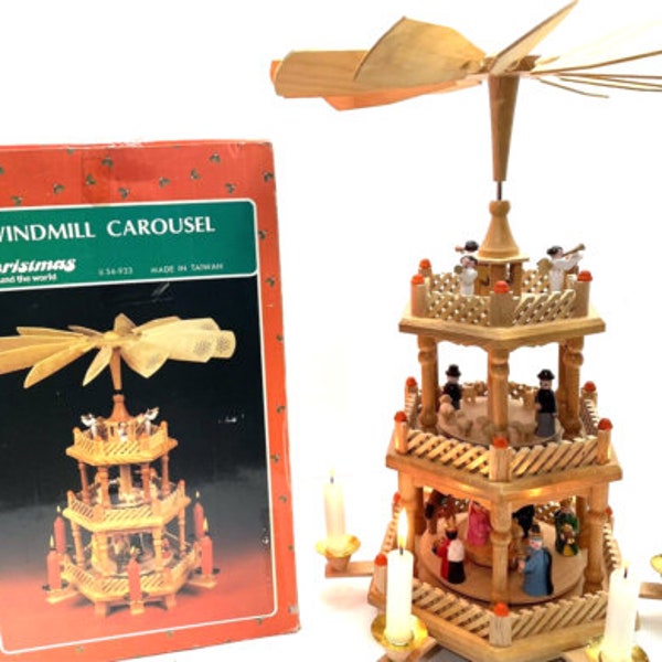 Carousel Candle Windmill - Etsy