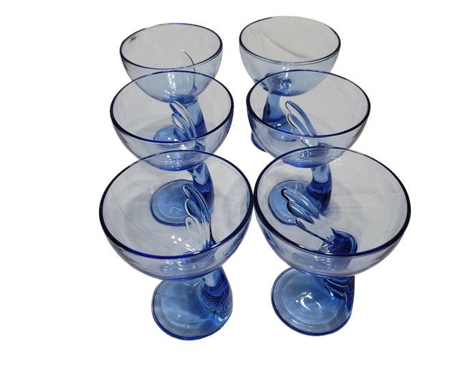 Bormioli Rocco Ice Cream Glasses Set Of 6 Etsy