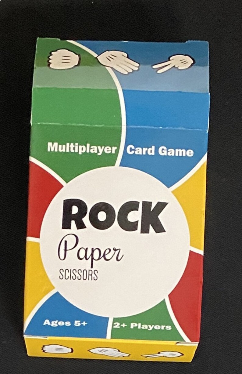 Rock, Paper, Scissors Multiplayer Card Game - Etsy