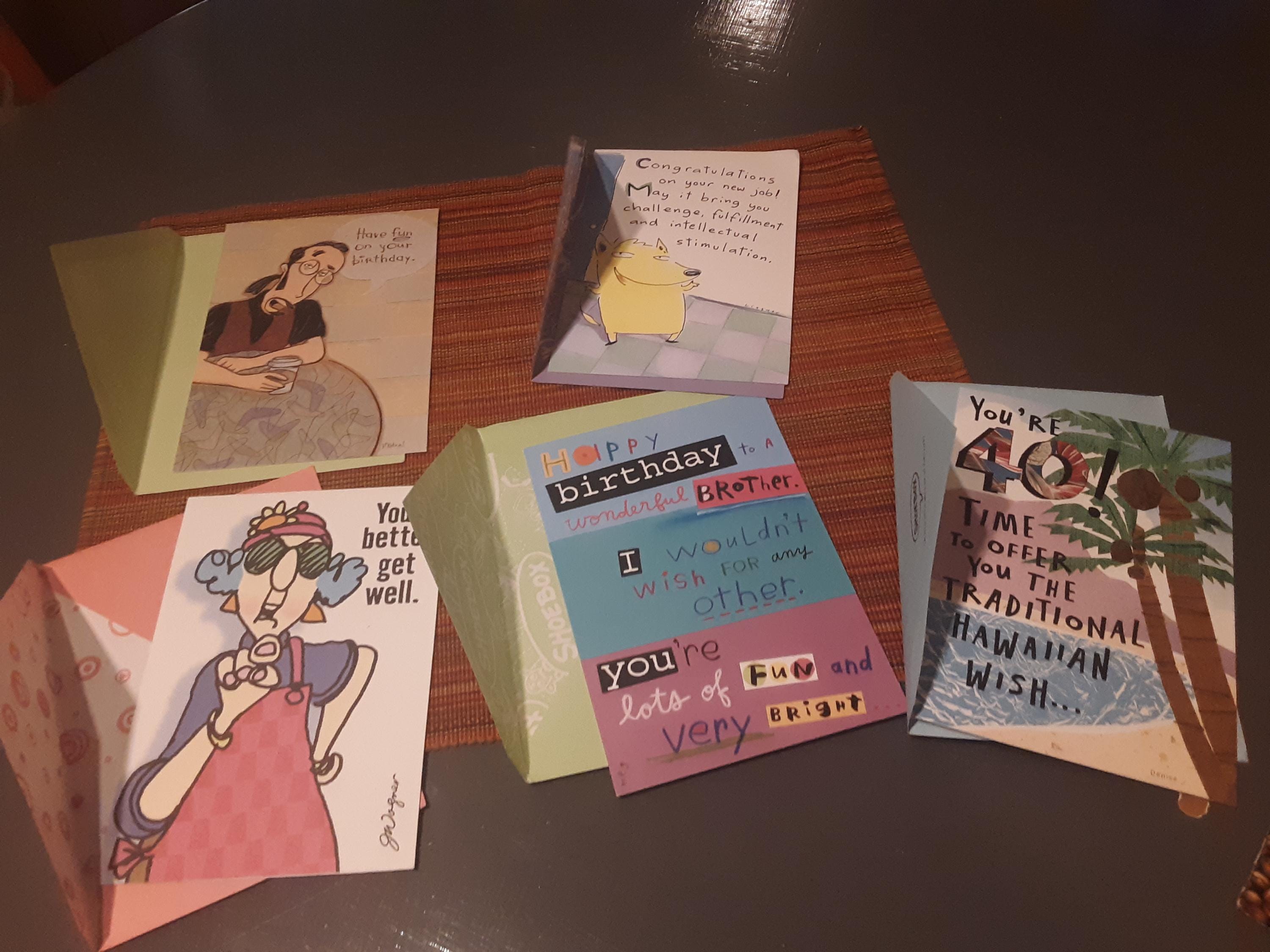 Vintage Shoebox Greetings, Lot of 5 Unused to Send or Use in ...