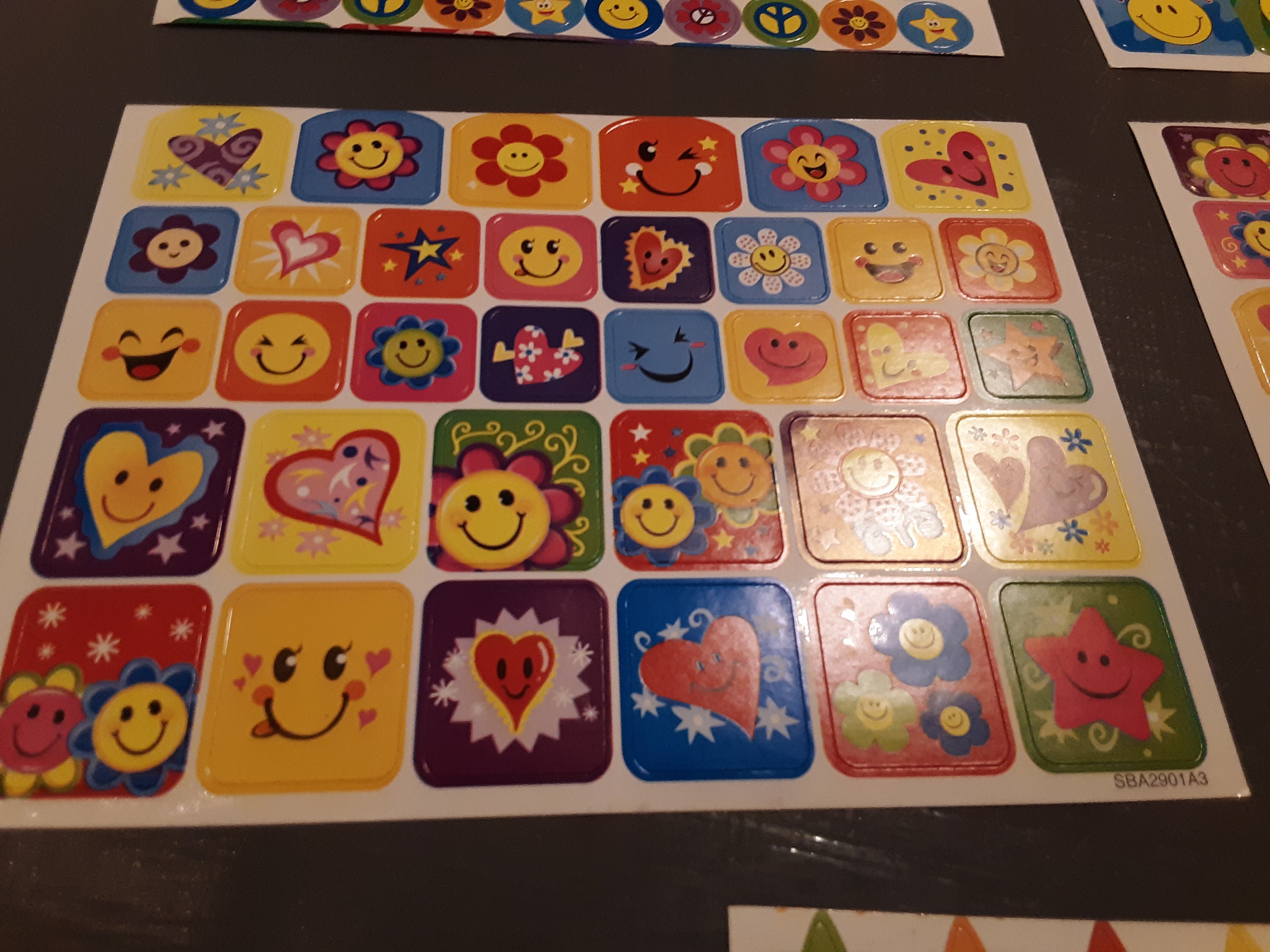 Smiley Face Sticker Sheets for Reading Encouragement, Scrapbooking ...