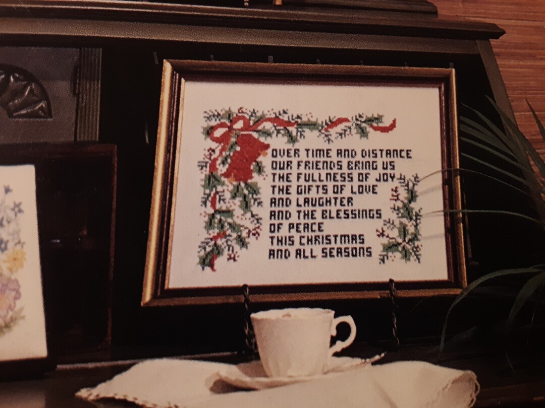 2 Vintage Cross Stitch Pattern Books friends Are - Etsy