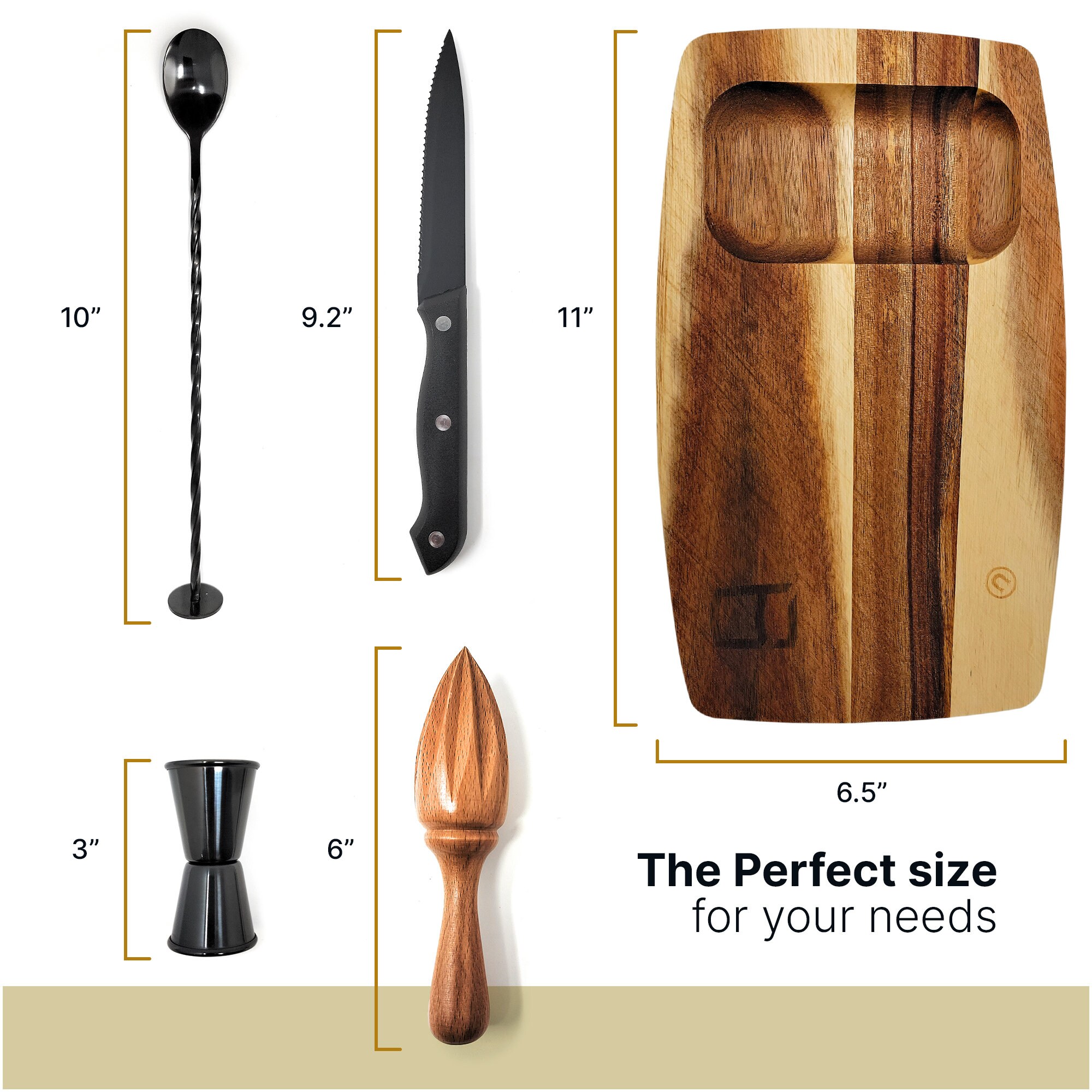 Mixing Bar Set Cocktail Kit by BARHANCE | Bar Tools Cocktail Set With ...