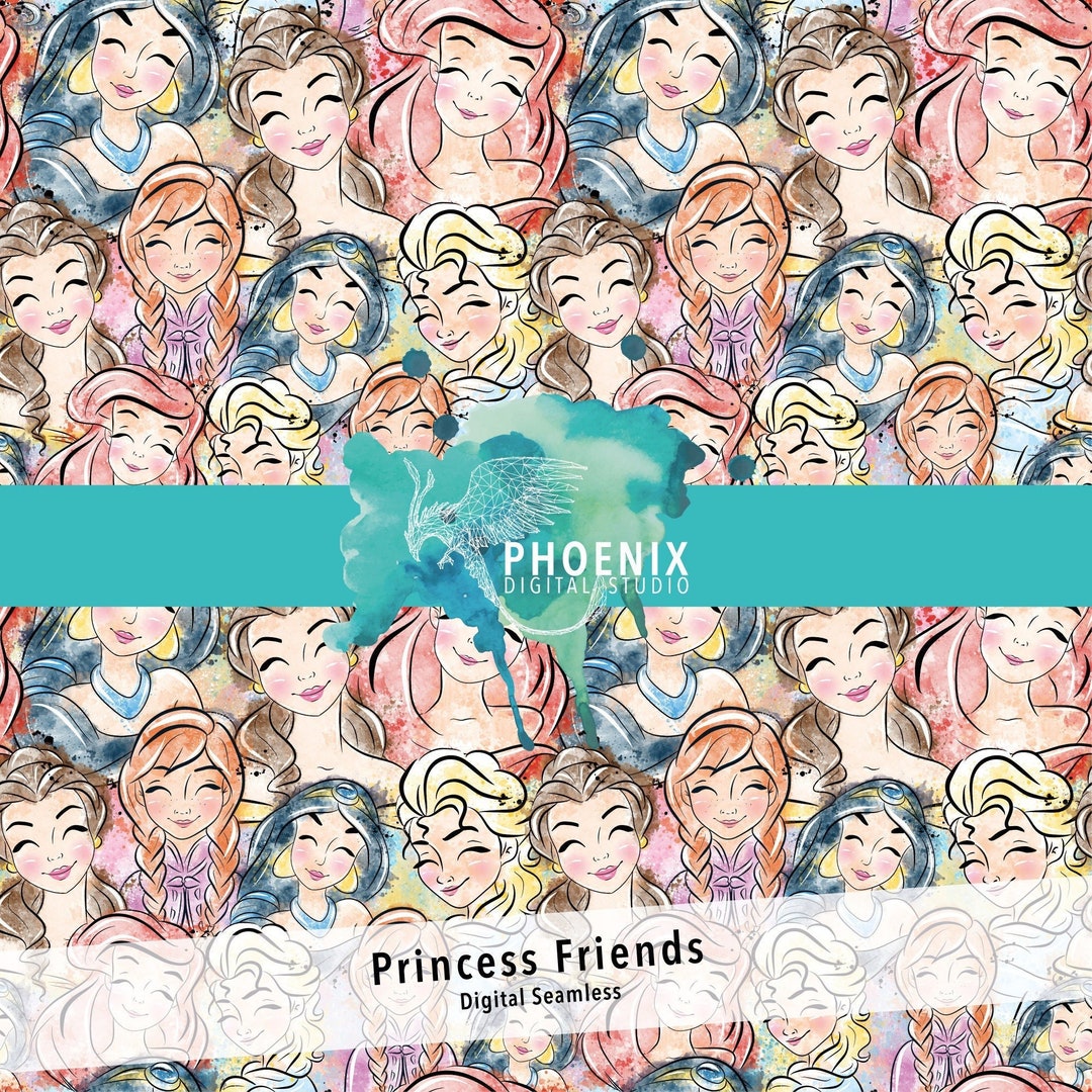 Princess Friends Digital File - Etsy