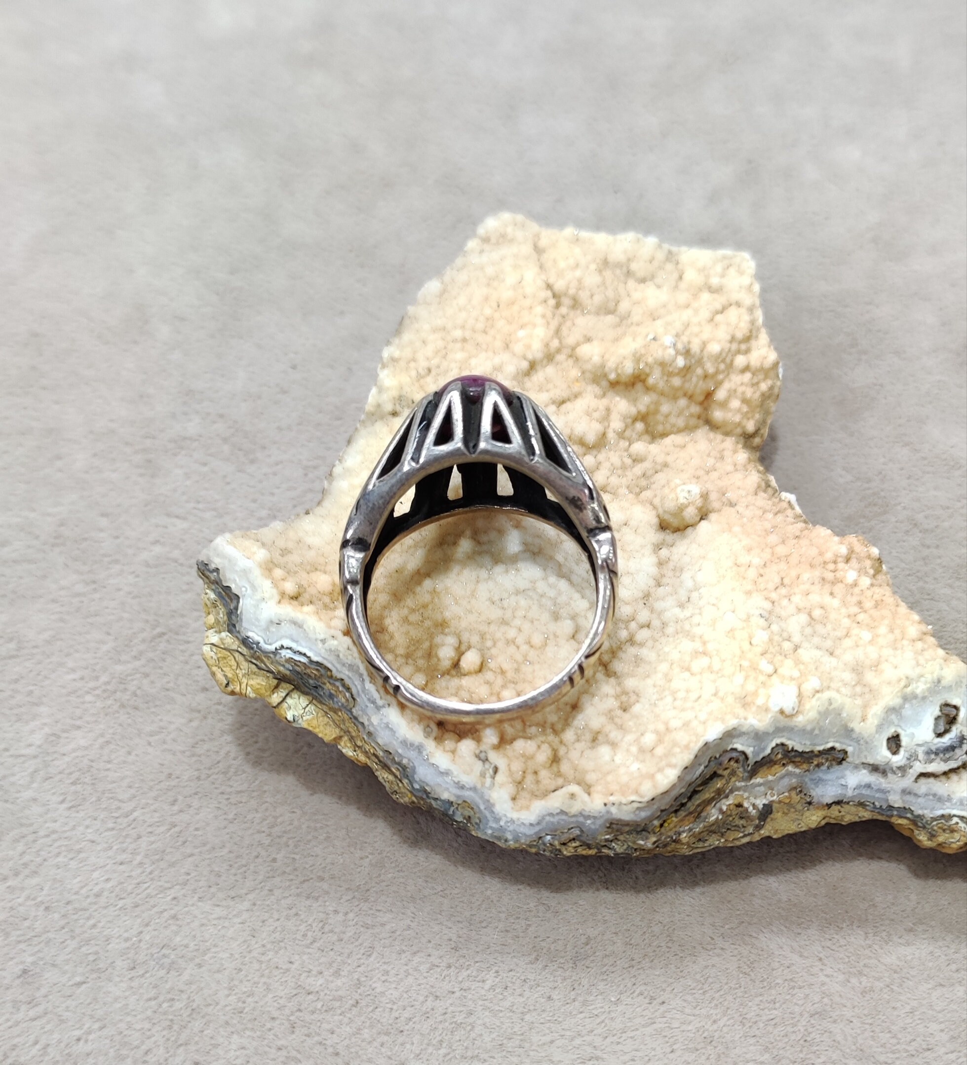 Antique Silver Ruby Ring, Man Silver Ruby Ring, Dagger Ruby Ring, Silver Man Ring Ruby - Etsy