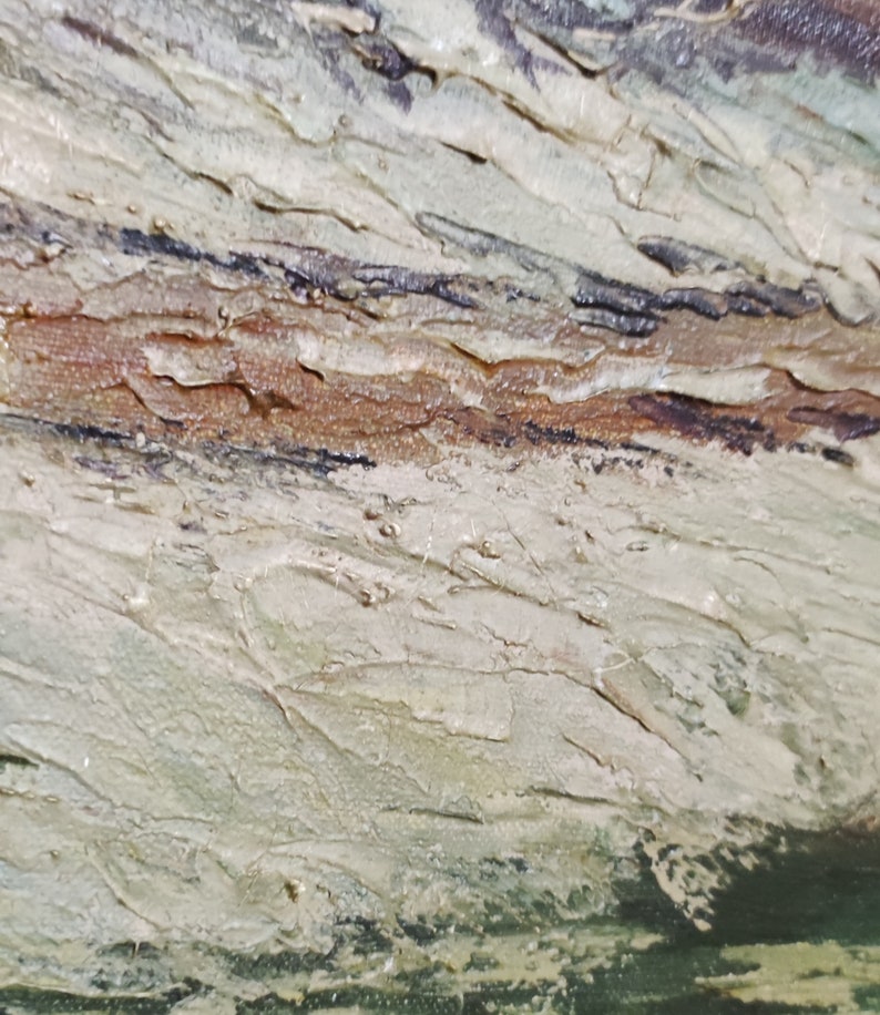 Antique 19C Original Oil Painting Singed by Artist "ata", Antique Old ...