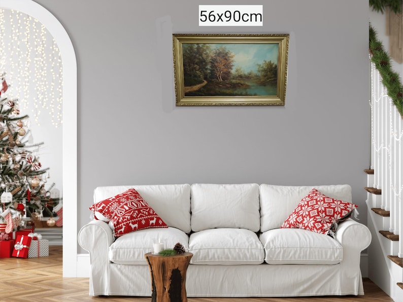 Antique Original Oil Painting Singed by Artist "ata", Antique Old ...