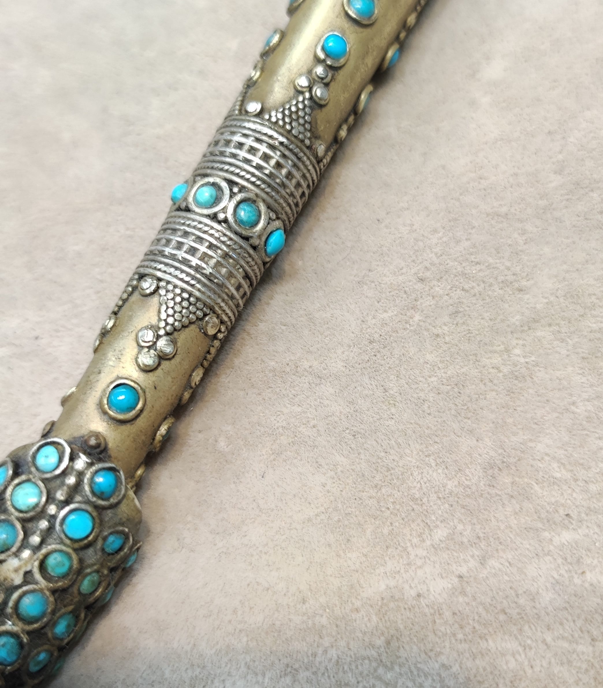 Antique Torah Yad Pointer Silver Made With Filigree Designs Turqoise ...