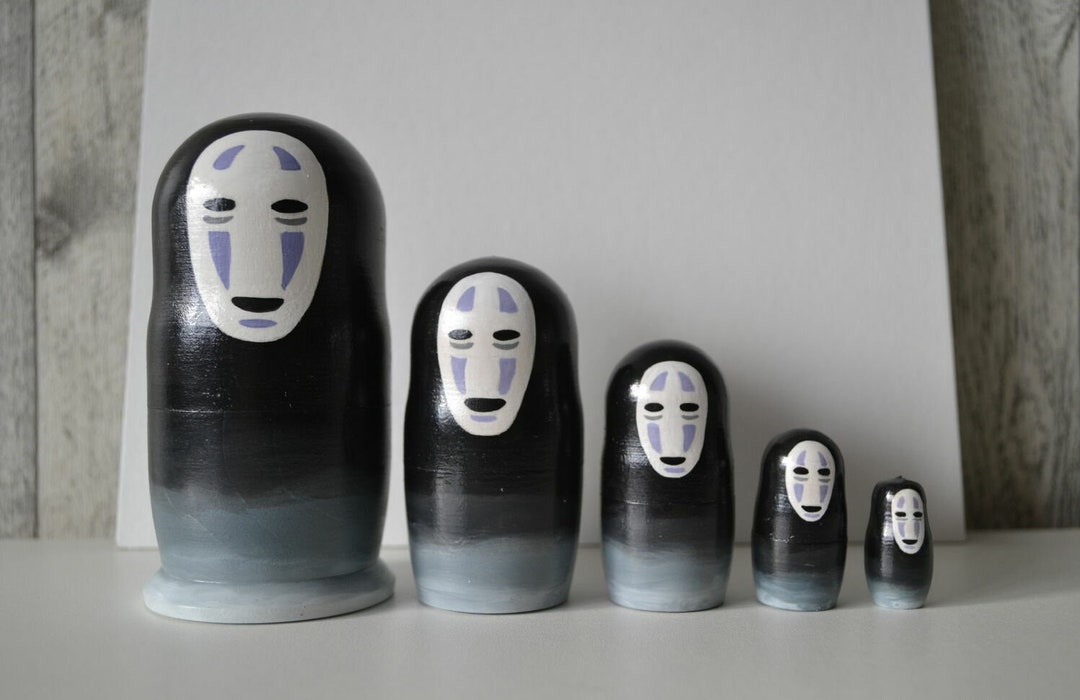 Wooden Matryoshka the Faceless Spirit of the River - Etsy
