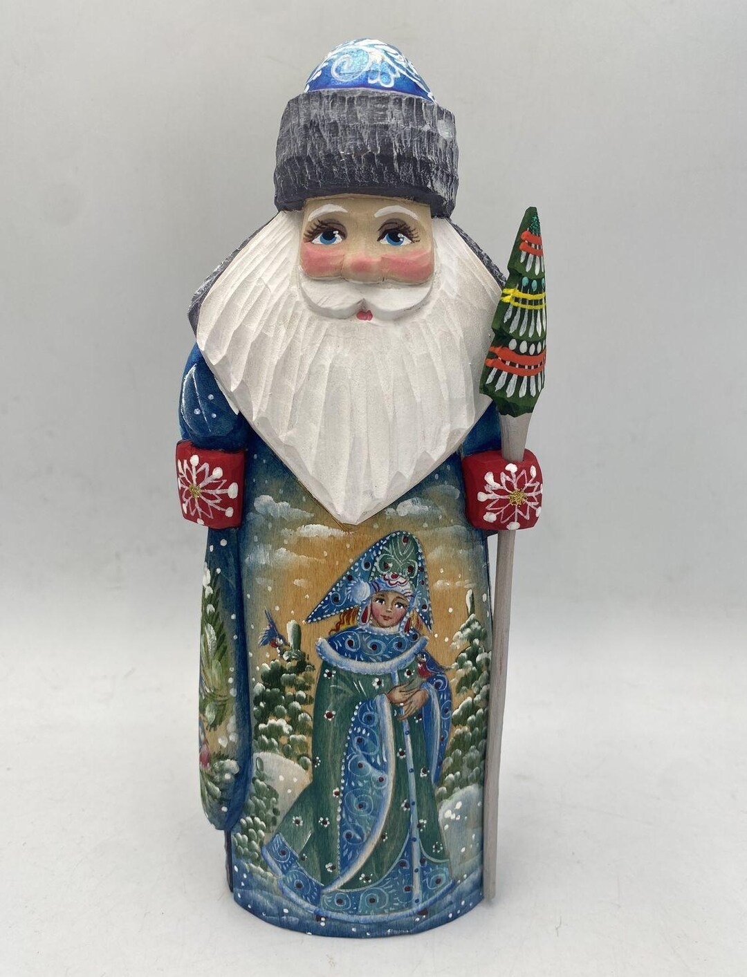 Wooden Figure of Santa Claus the Plot of the Snow Maiden 2 - Etsy