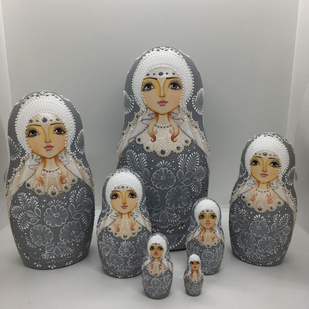 Author's Wooden Matryoshka Interior 7 in 1 - Etsy