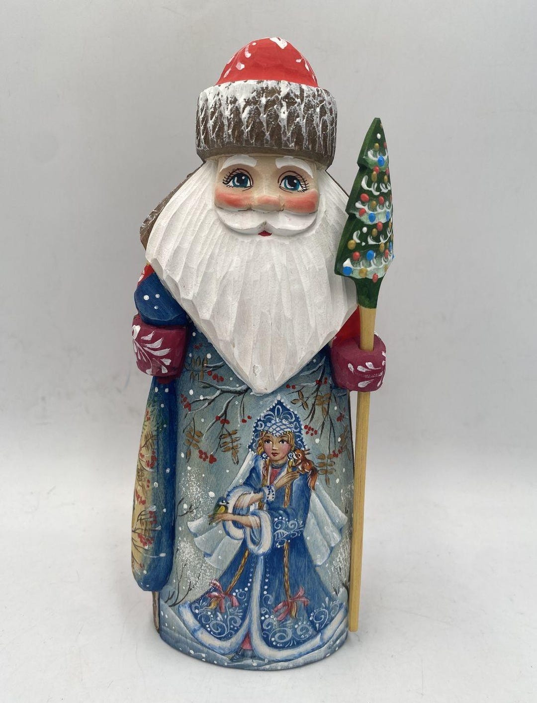 Wooden Figure of Santa Claus the Plot of the Snow Maiden 1 - Etsy